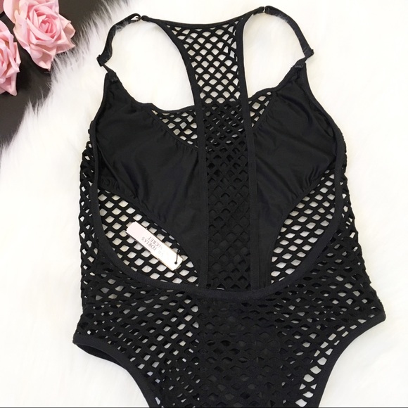 Victoria's Secret | Swim | New Vs Sexy Fishnet One Piece Cheeky Swim ...